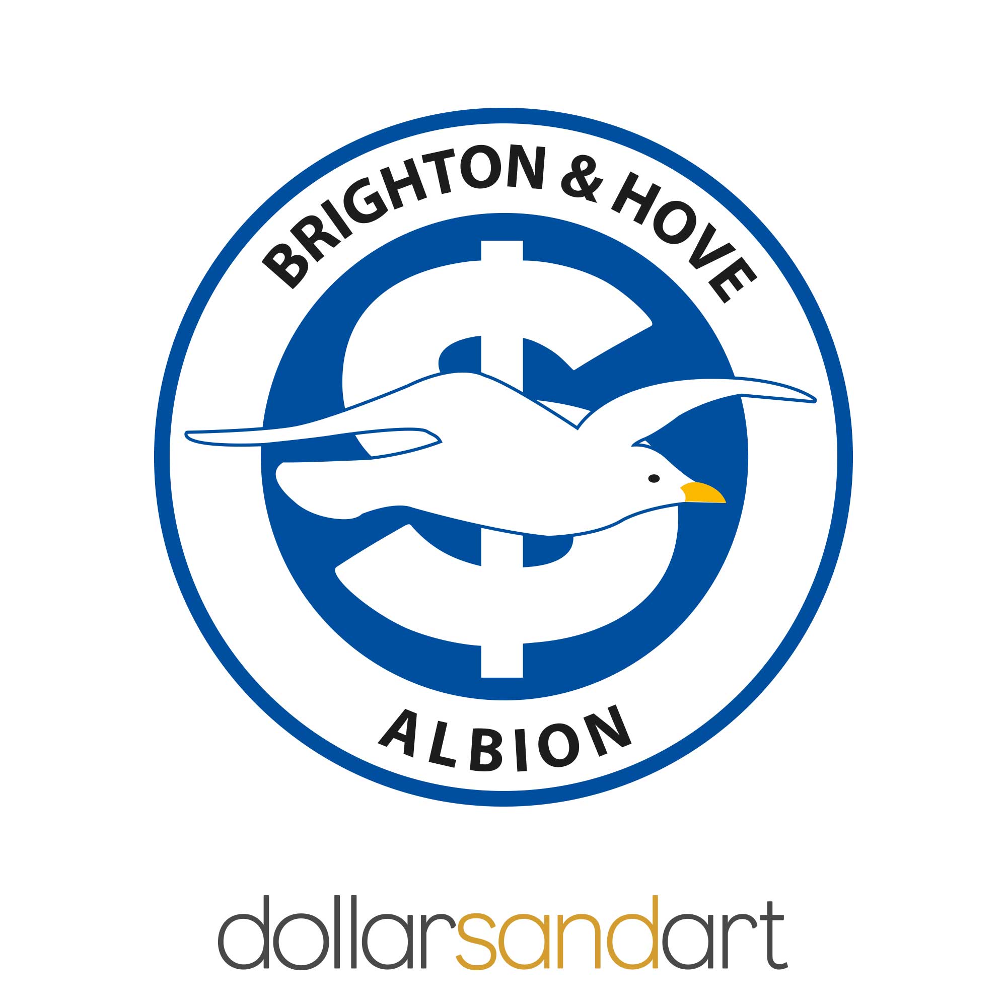 Brighton Hove Albion Lucky crest – Dollarsandart